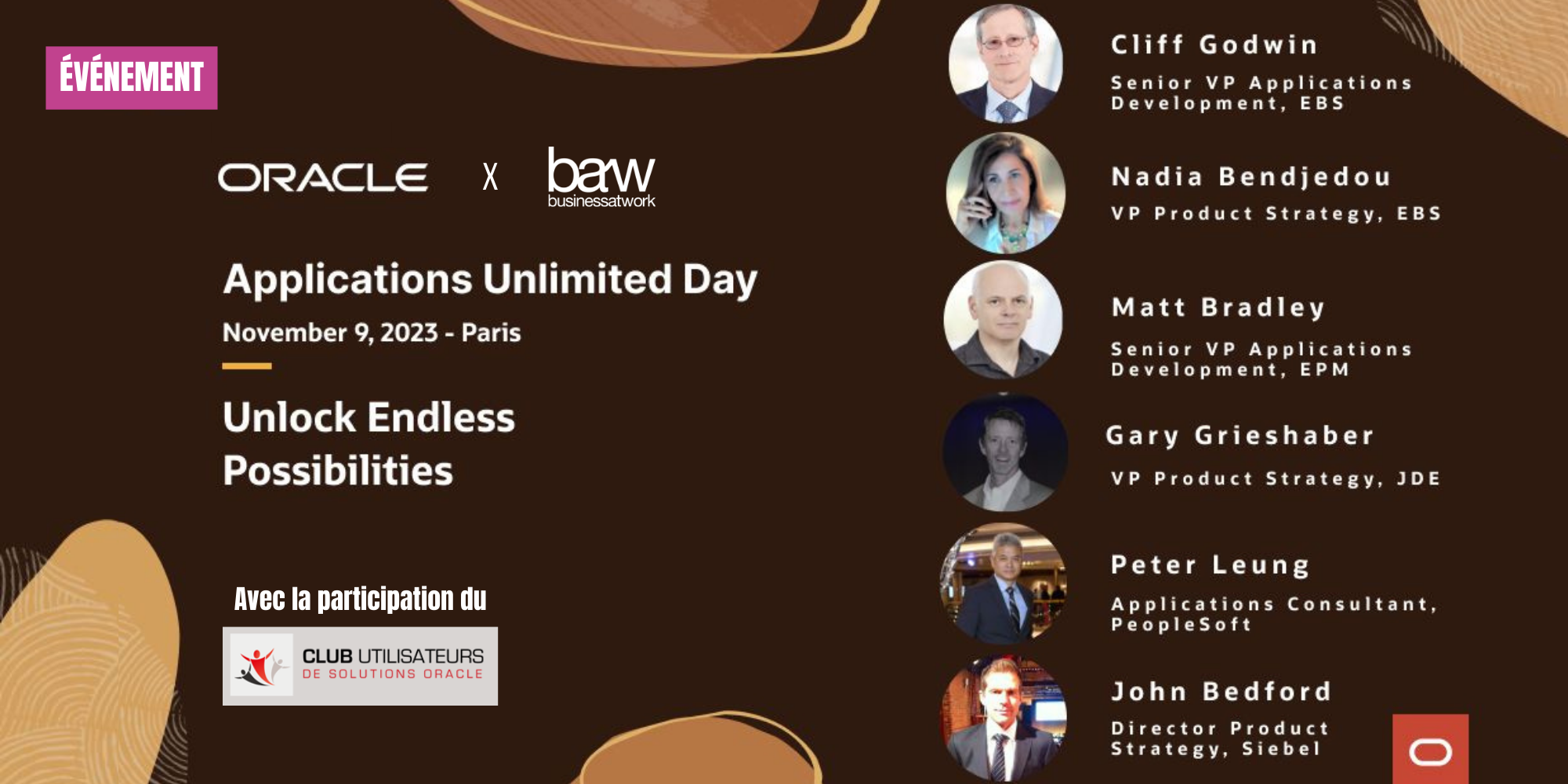 RDV à l'Applications Unlimited Day Oracle | Actus | Business At Work